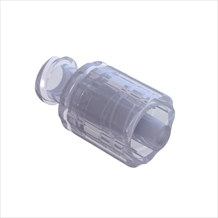 Rotating Male Luer with Snap Ring to Female Luer Lock - Lipid Resistant ...